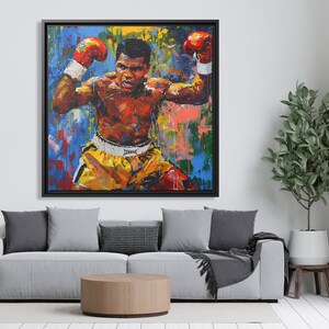 Canvas Print Muhammad Ali Wall Art Boxing Ali Canvas Print Extra Large ...