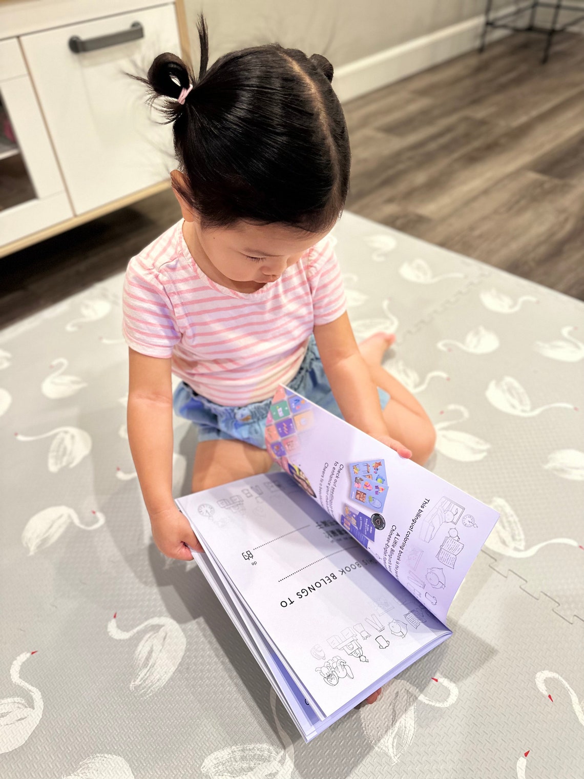 Coloring Bookchinese/english Sticker Sheet Set - Etsy