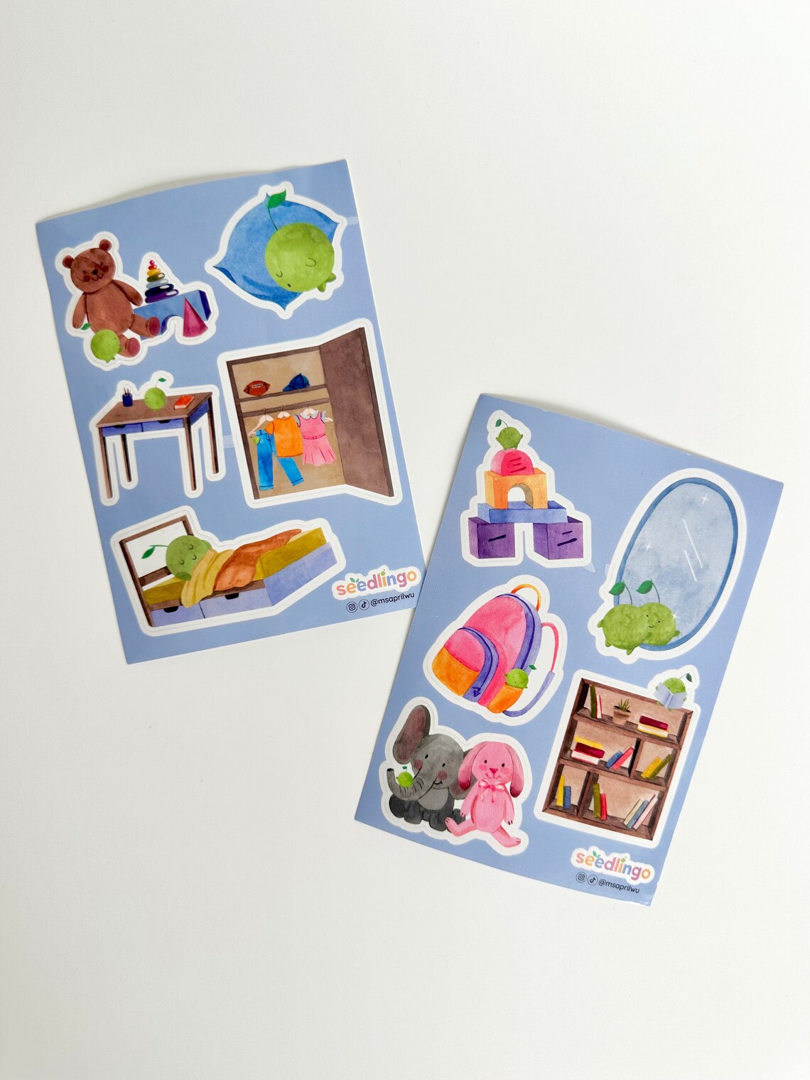 Coloring Bookchinese/english Sticker Sheet Set - Etsy