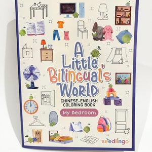 Coloring Bookchinese/english Sticker Sheet Set - Etsy