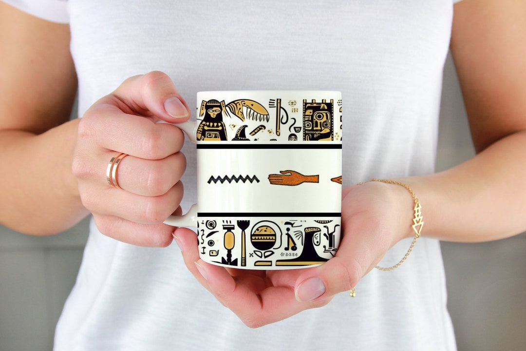 Your Name "sandra" in Egyptian Hieroglyph Alphabet Mug Egypt Mug Travel ...