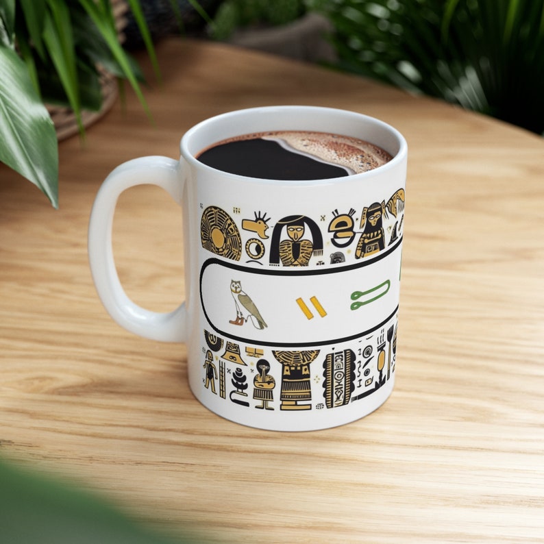 Your Name "michelle" in Egyptian Hieroglyph Alphabet Mug Egypt Mug ...