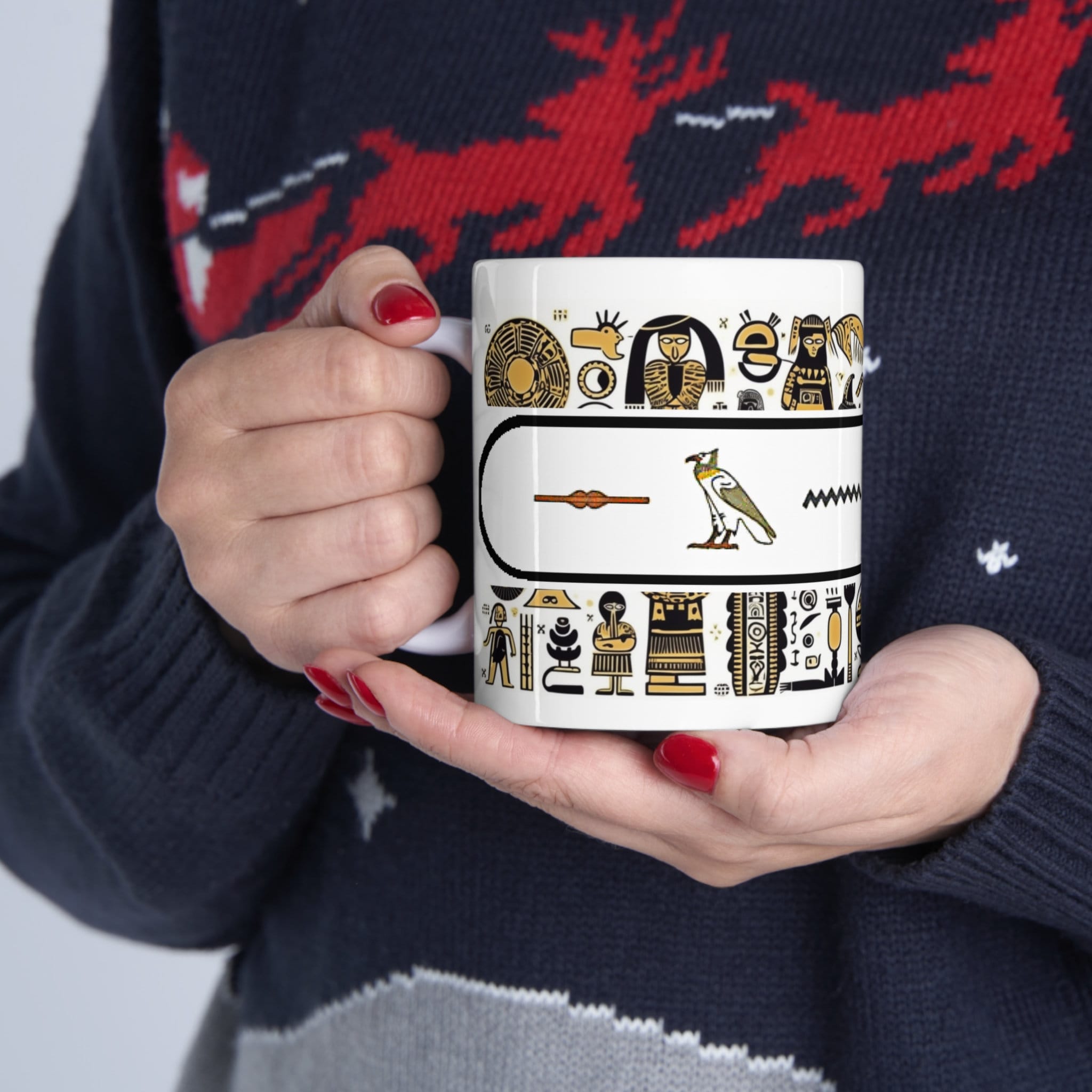 Your Name sandra in Egyptian Hieroglyph Alphabet Mug Egypt Mug Travel ...