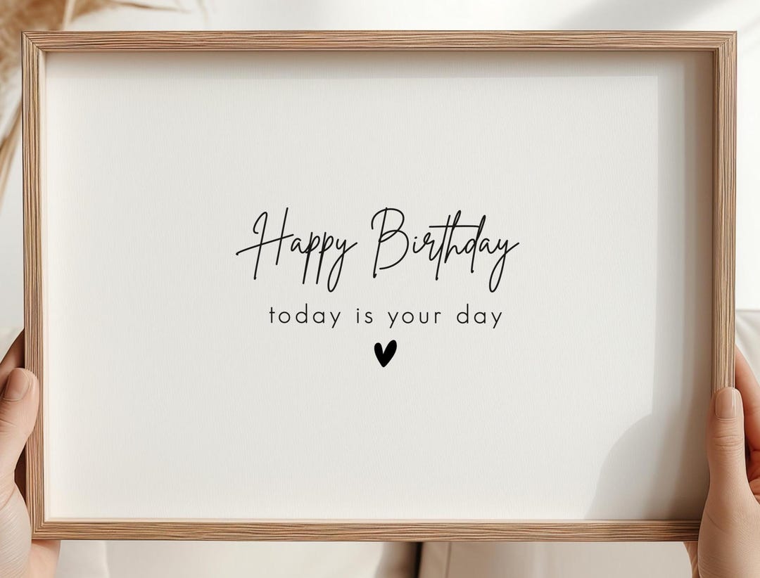 Rub On Happy Birthday-today is your day / 1 Sticker / Aufkleber / DIY ...