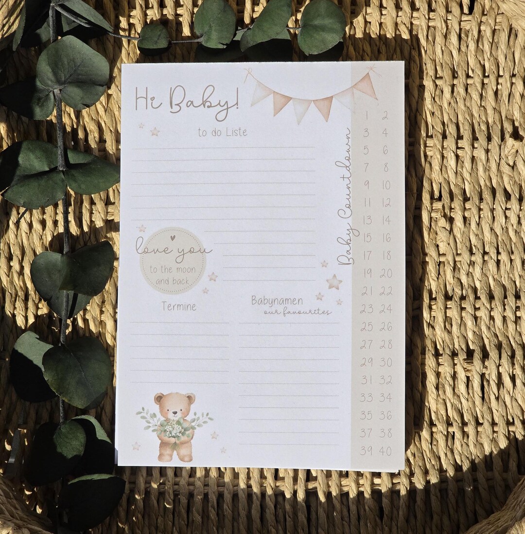 Notepad Pregnancy / Diary / Gift Birth / Pregnancy / Baby / Little ...