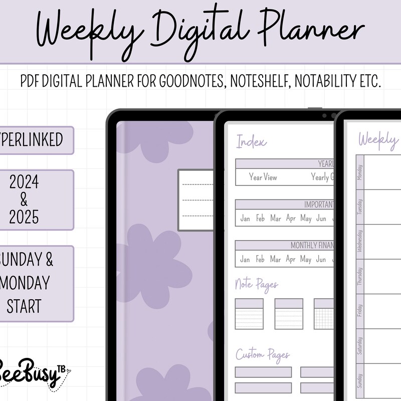 iPad Mini Planner - Etsy