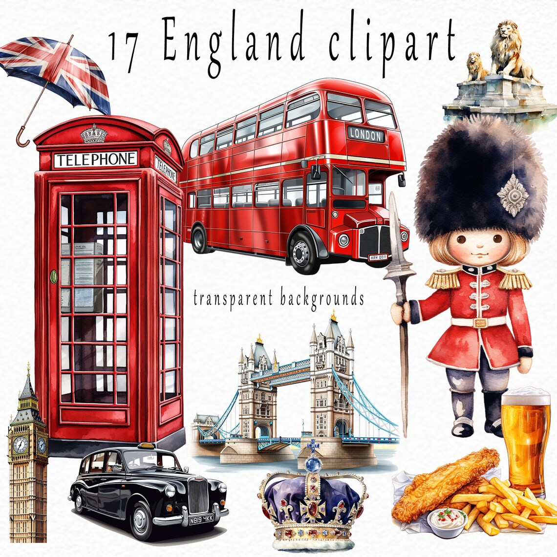 England Clipart - English Images, Tourist Illustrations, British ...
