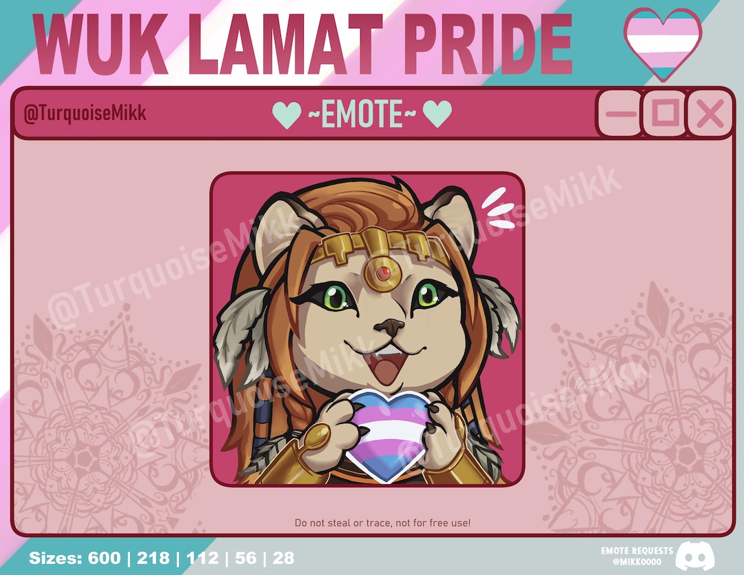 FFXIV Wuk Lamat Pride Emote - Etsy