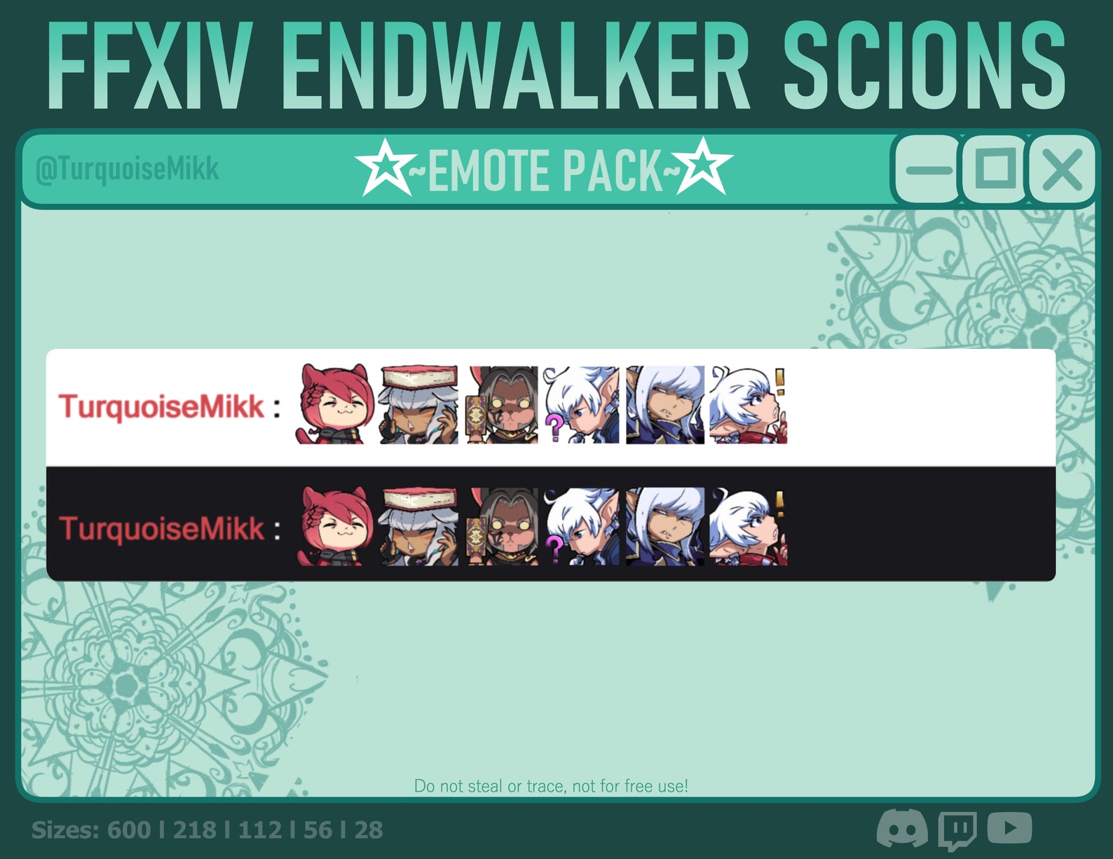 FFXIV Endwalker Scions Emote Set! - Etsy