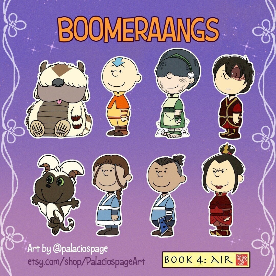 Boomeraang Stickers - Etsy