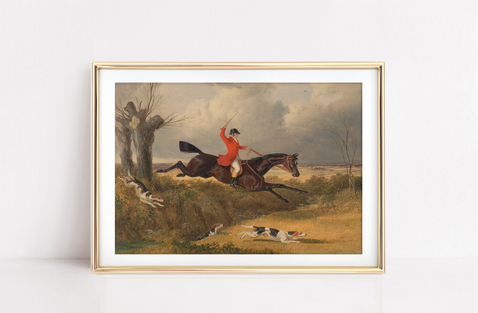 Fox Hunting Print / Equestrian Art / Fox Hound Print / Dog Print ...