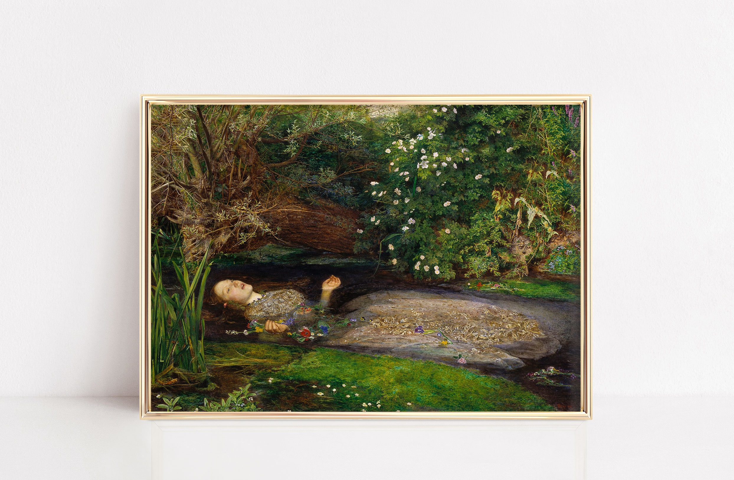 Classical Art Print of Ophelia / Vintage Art / Shakespeare / Bedroom ...