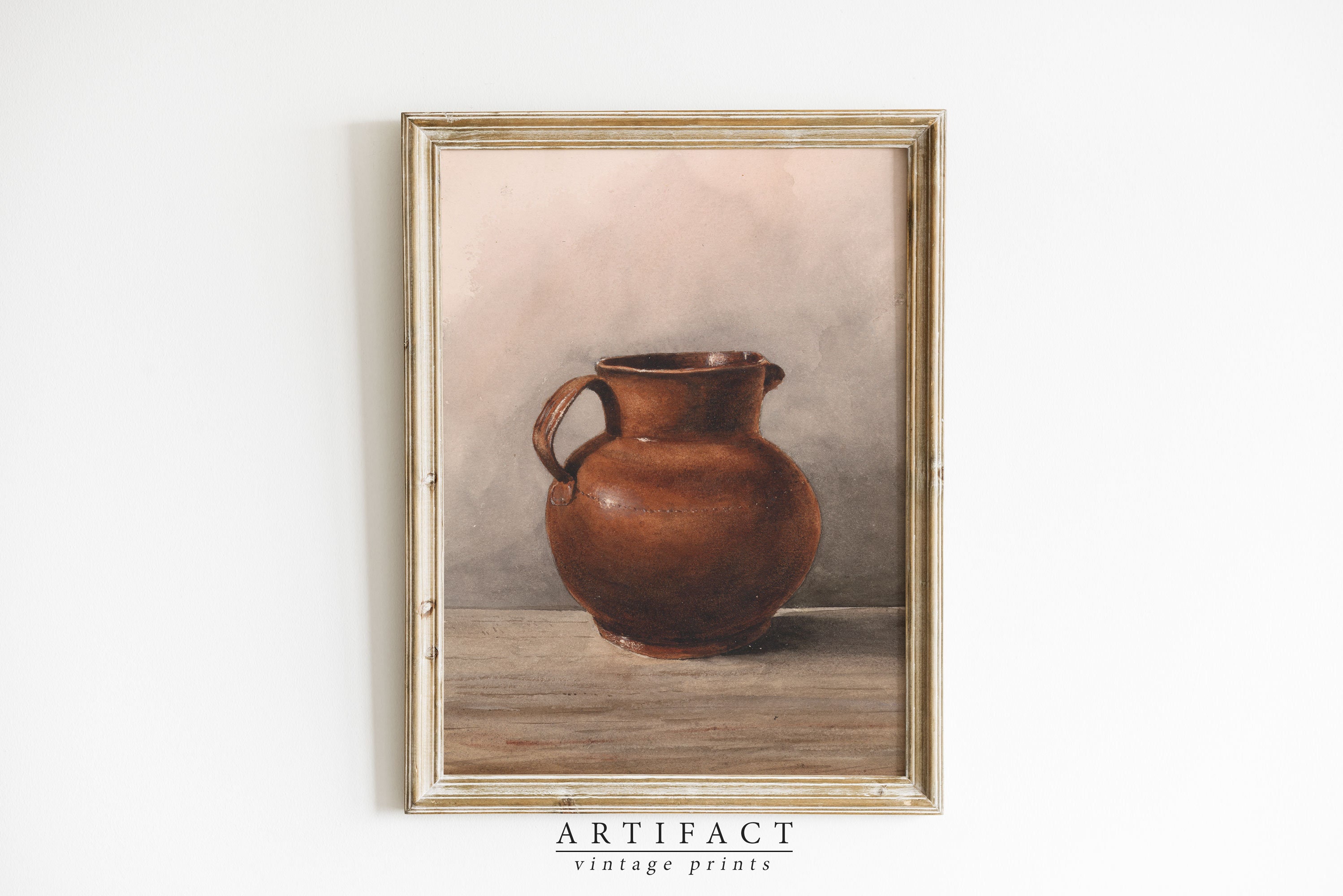 Vintage Warm Tone Aesthetic Gallery / Soft Tonal Art Print / Neutral ...
