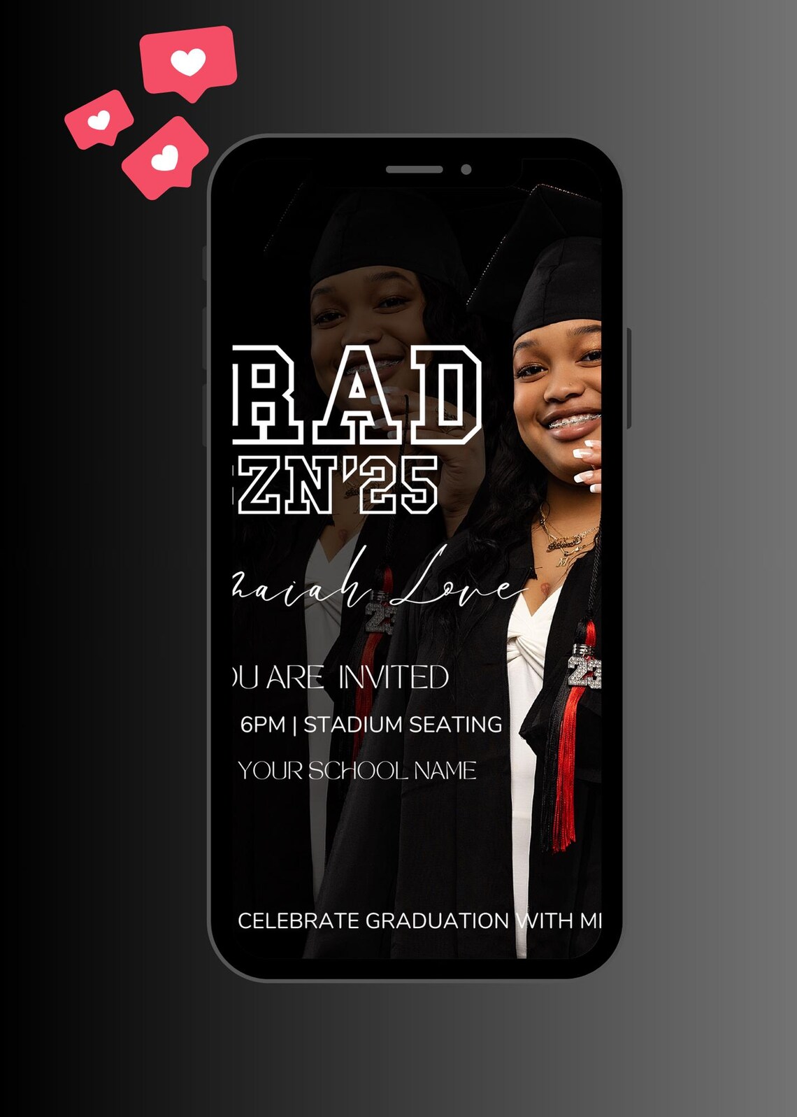 Graduation Day Flyer Editable Grad Party Invitation Flyer Graduation ...