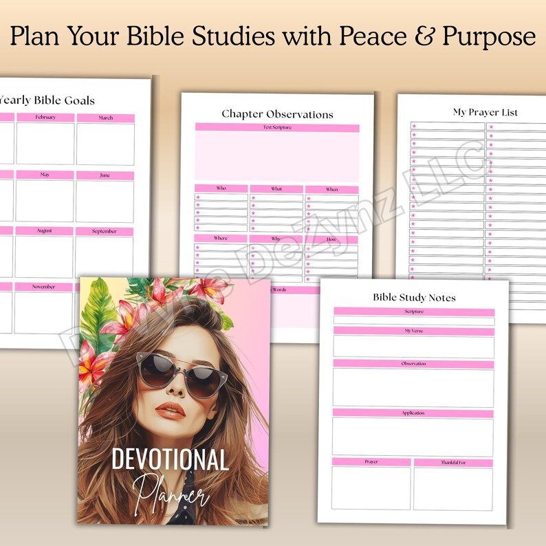 2026 Printable Faith Devotional Planner, Annual Devotional Journal ...