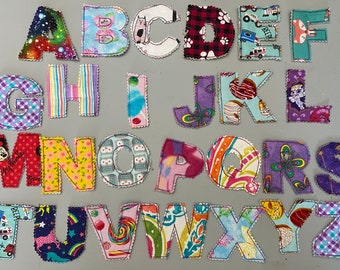 Fabric Alphabet Letters Learning Letters, Fabric Letters - Etsy