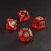 Red Garnet DND Dice Set (birthday Gift), Dice Set, Dungeons & Dragons ...