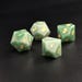 Green Jade DND Dice Set, Aventurine Sharp Edge D&D Dice Set, Dungeons ...