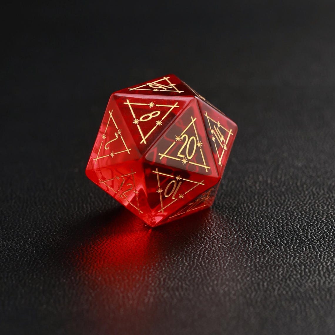 Red Garnet DND Dice Set (birthday Gift), Dice Set, Dungeons & Dragons ...