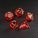 Red Garnet DND Dice Set (birthday Gift), Dice Set, Dungeons & Dragons ...