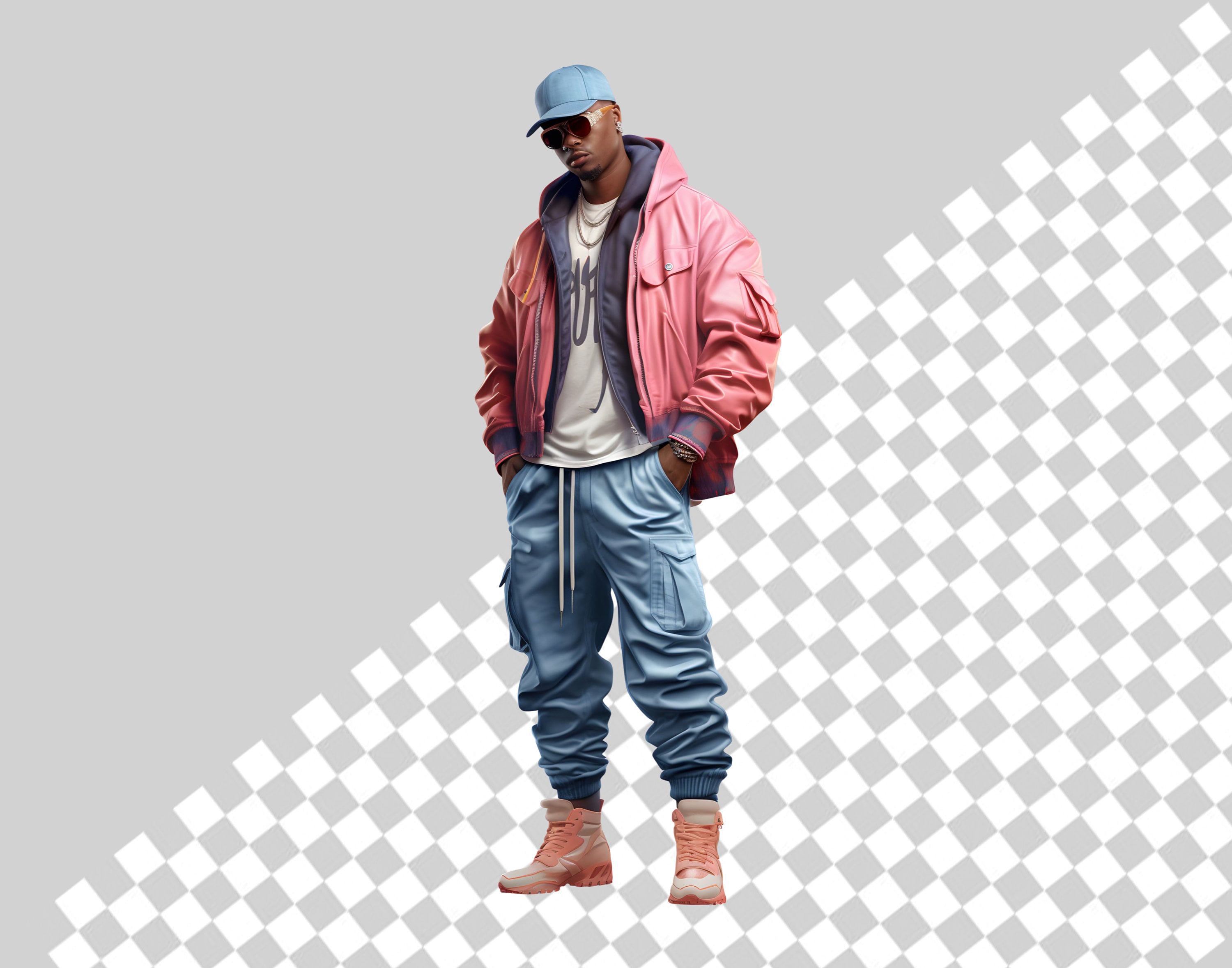 Black Men Fashion Clipart, Street Style PNG (digital Download) - Etsy
