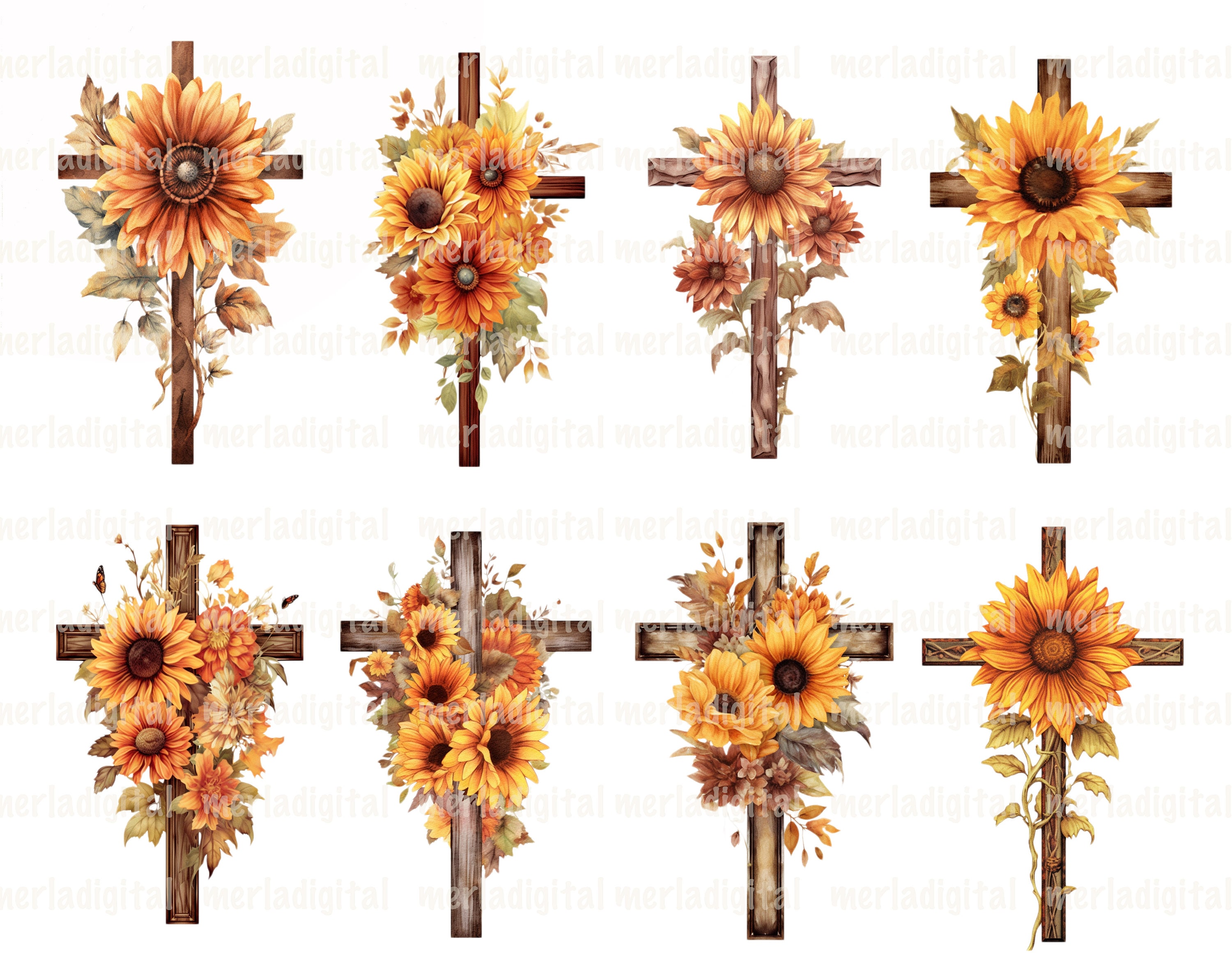 Autumn Christian Cross Clipart Christian PNG Fall Jesus Religious PNG ...
