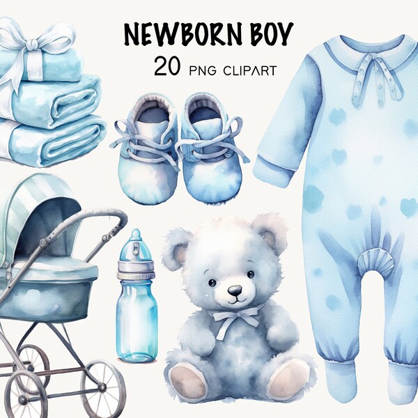 Baby Boy Clipart - Etsy