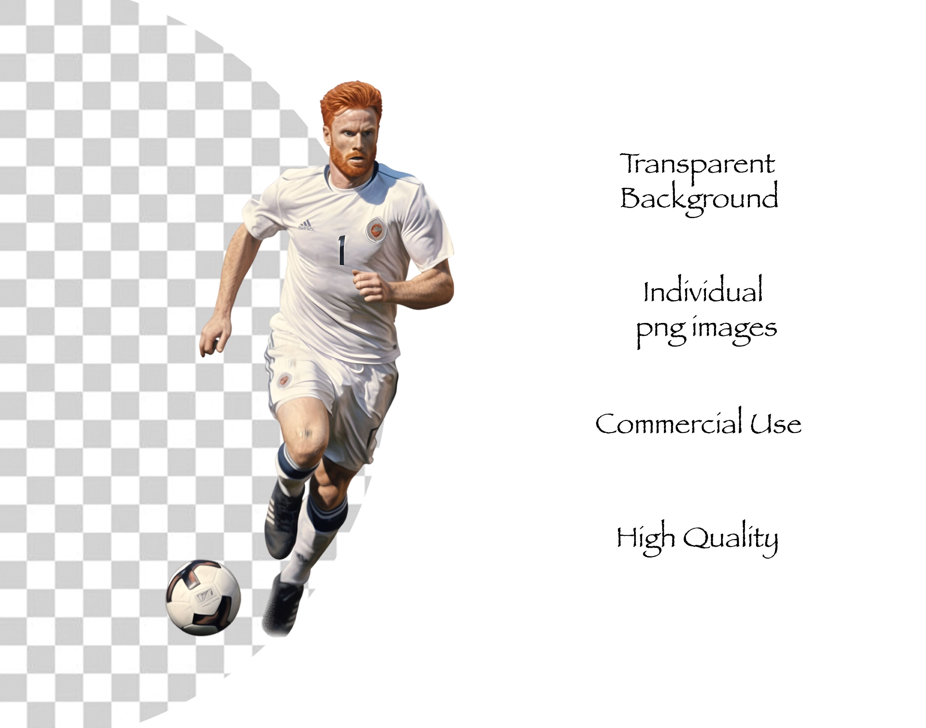 Watercolor Soccer Men Clipart Bundle Sports Png Clipart Playing ...