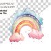 Watercolor Rainbows Clipart, Cute Nursery Watercolor Clip Art Png ...