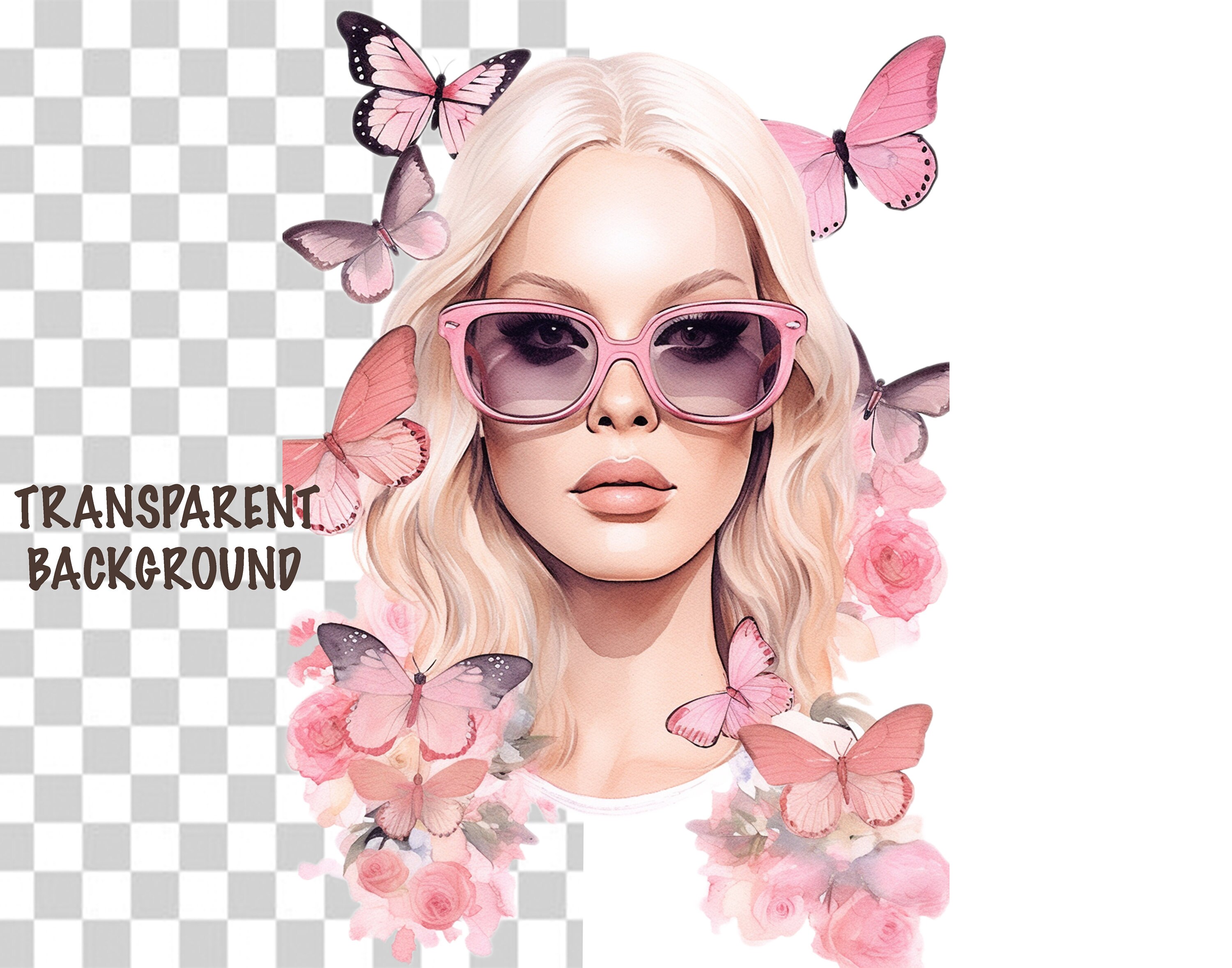 Barbie Watercolor Clipart Bundle Pretty Girls Blonde - Etsy