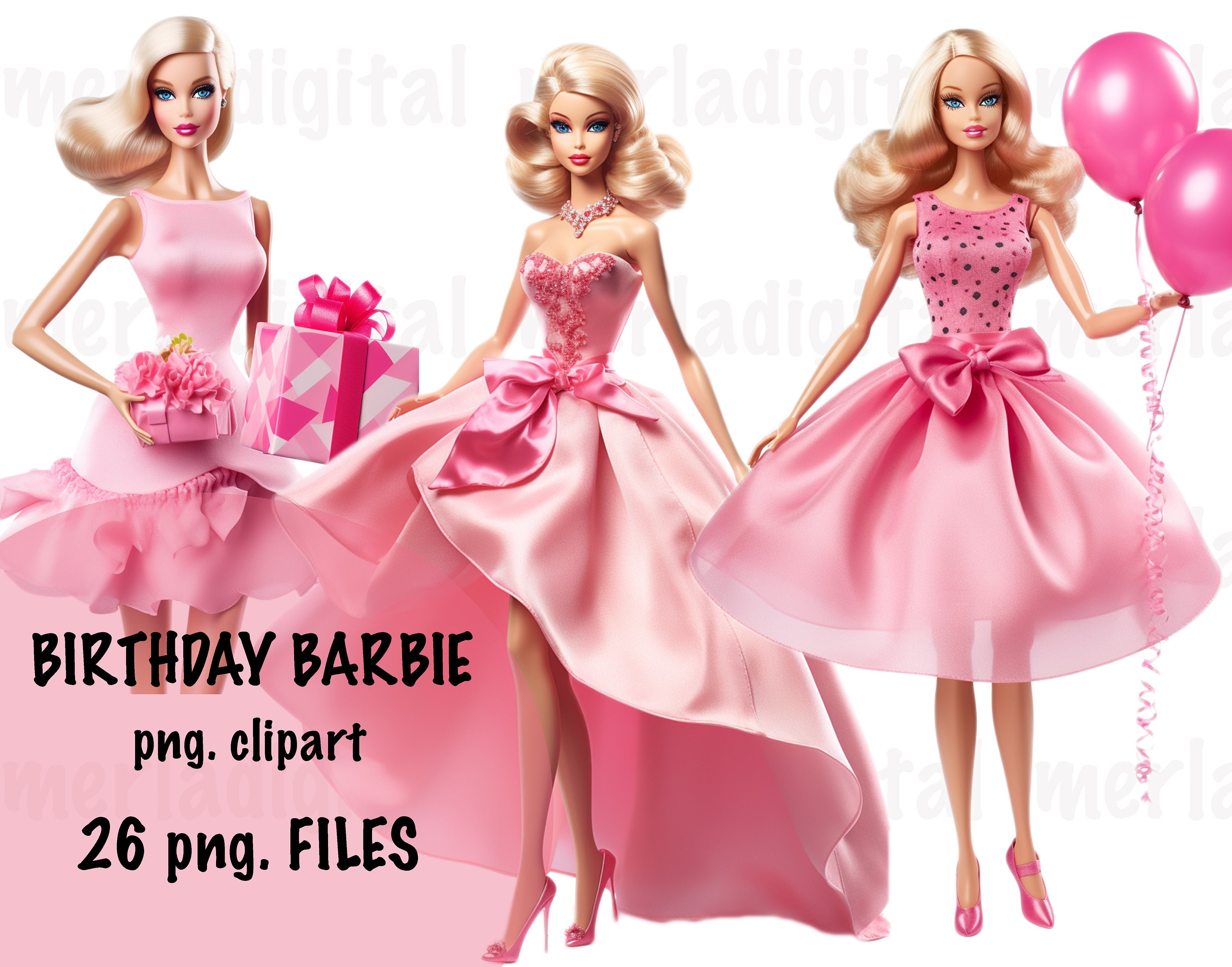 Barbie Dolls Clip Art
