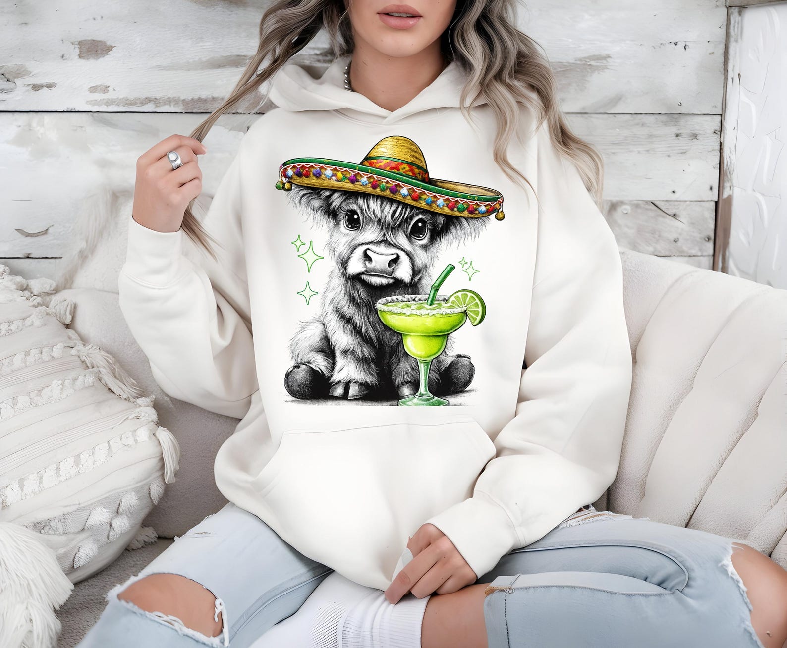 Cinco De Mayo Cow PNG, Highland Cow Margarita, Fiesta Mexican ...