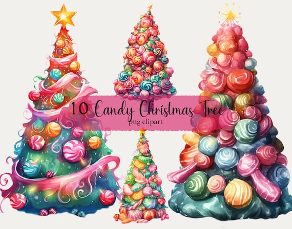 Christmas Tree Candy Drawing