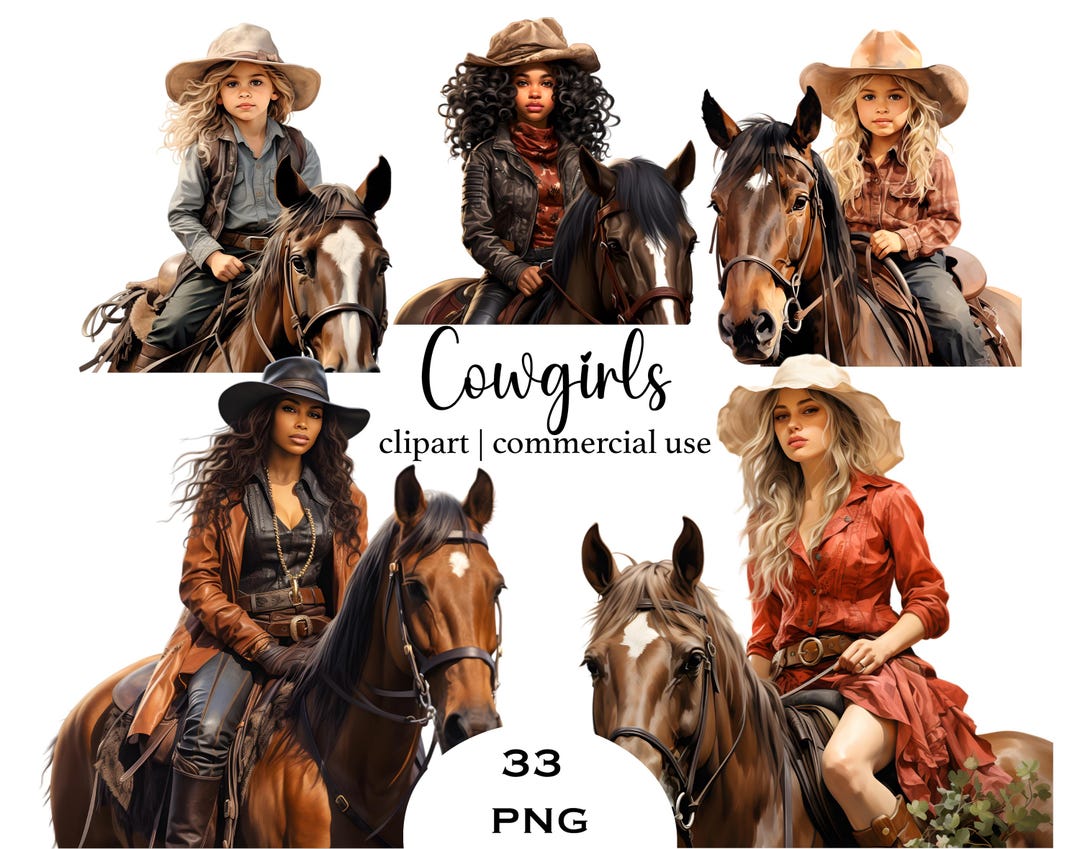 Cowgirls Clipart Country Girls Cowgirl Png Western Cowgirl Junk Journal ...