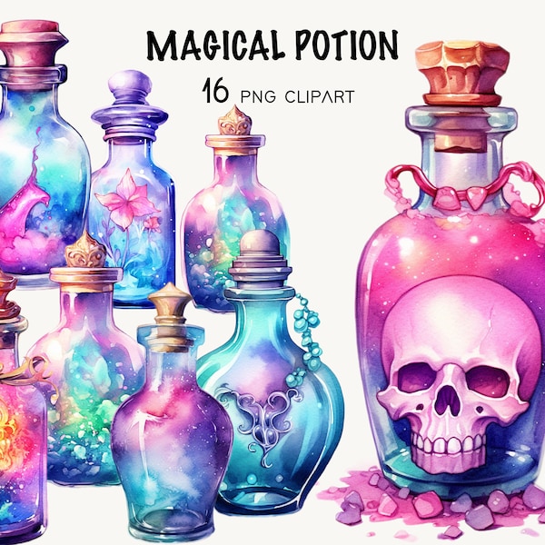 Magic Potion Bottles Png - Etsy