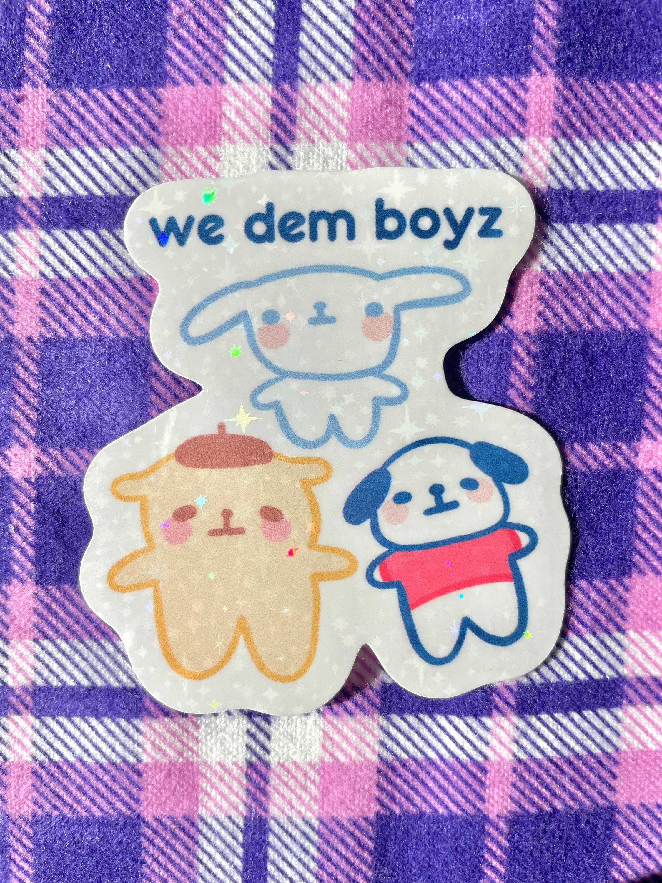 Sanr!o Dogs Meme Die Cut Vinyl Sticker | Pudding Dog Pocha Dog Cinna ...