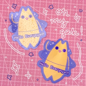 Azumanga Daioh Chiyo Chichi Hello Everynyan Meme Die Cut Vinyl Sticker ...