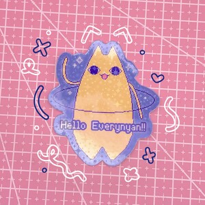 Azumanga Daioh Chiyo Chichi Hello Everynyan Meme Die Cut Vinyl Sticker ...