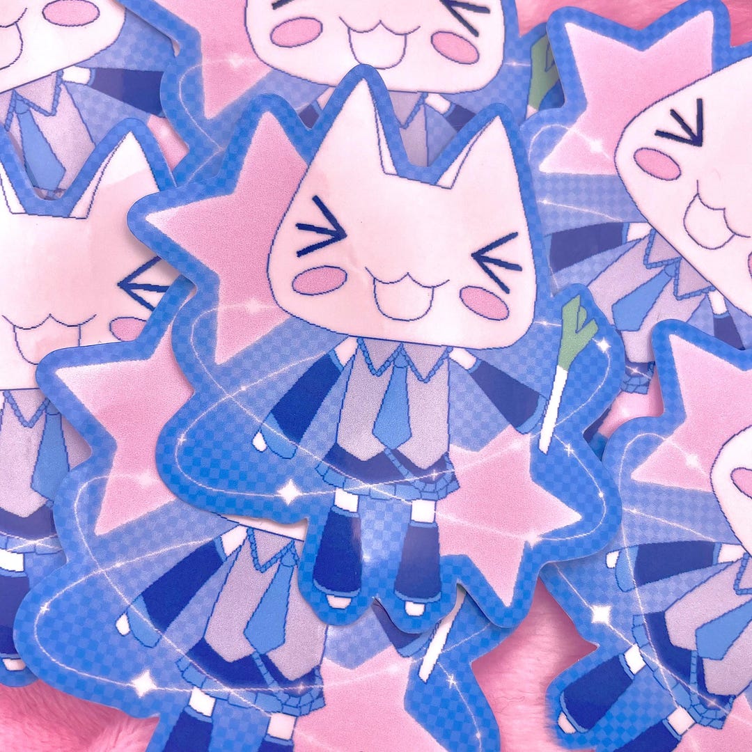 Miku Toro Inoue Japanese Game Character Y2K | Clear Glossy Laminate ...