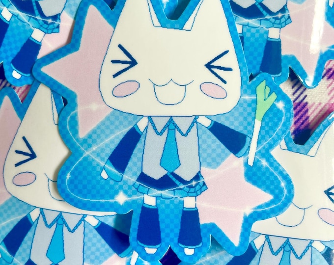 Miku Toro Inoue Japanese Game Character Y2K | Clear Glossy Laminate ...