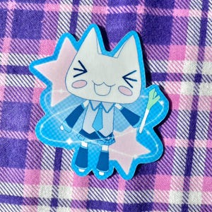 Miku Toro Inoue Japanese Game Character Y2K | Clear Glossy Laminate ...