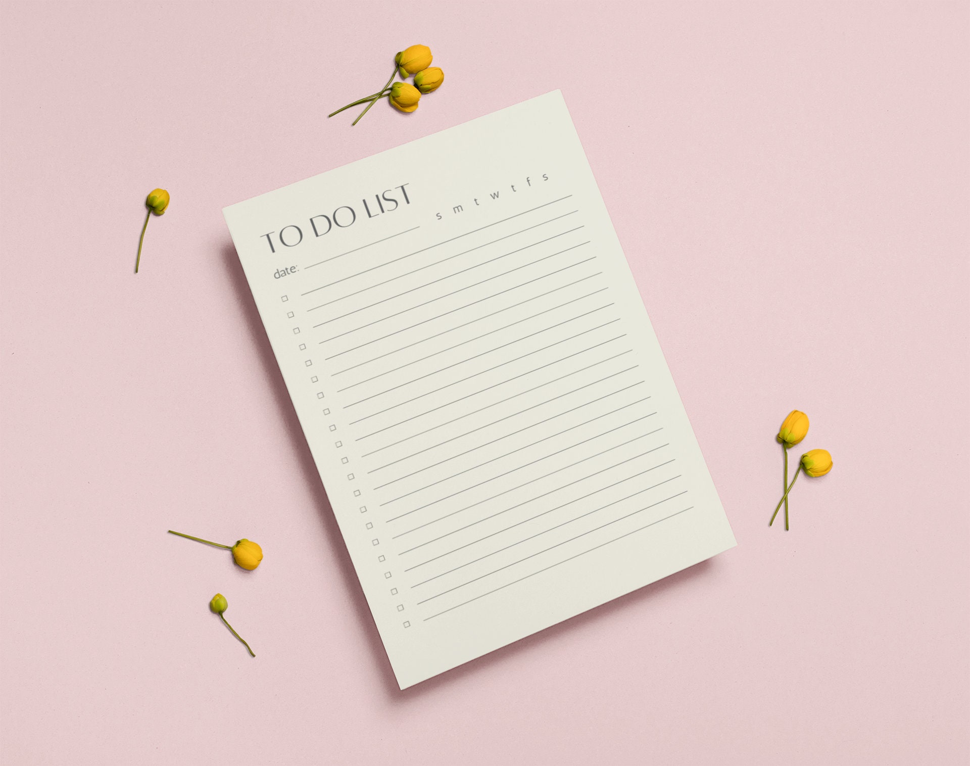 Printable to Do List | Simple and Minimal | Download - Etsy