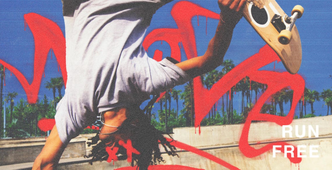 Vintage Thrasher Skateboarding Poster: 90s Streetwear Art (digital ...