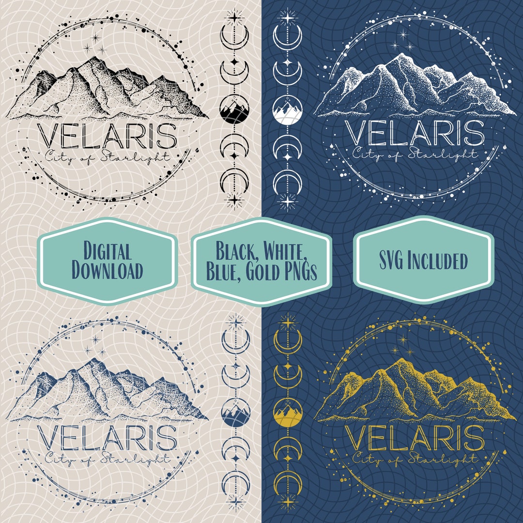 ACOTAR PNG SVG Set, Velaris City of Starlight, High Lady Feyre Archeron ...