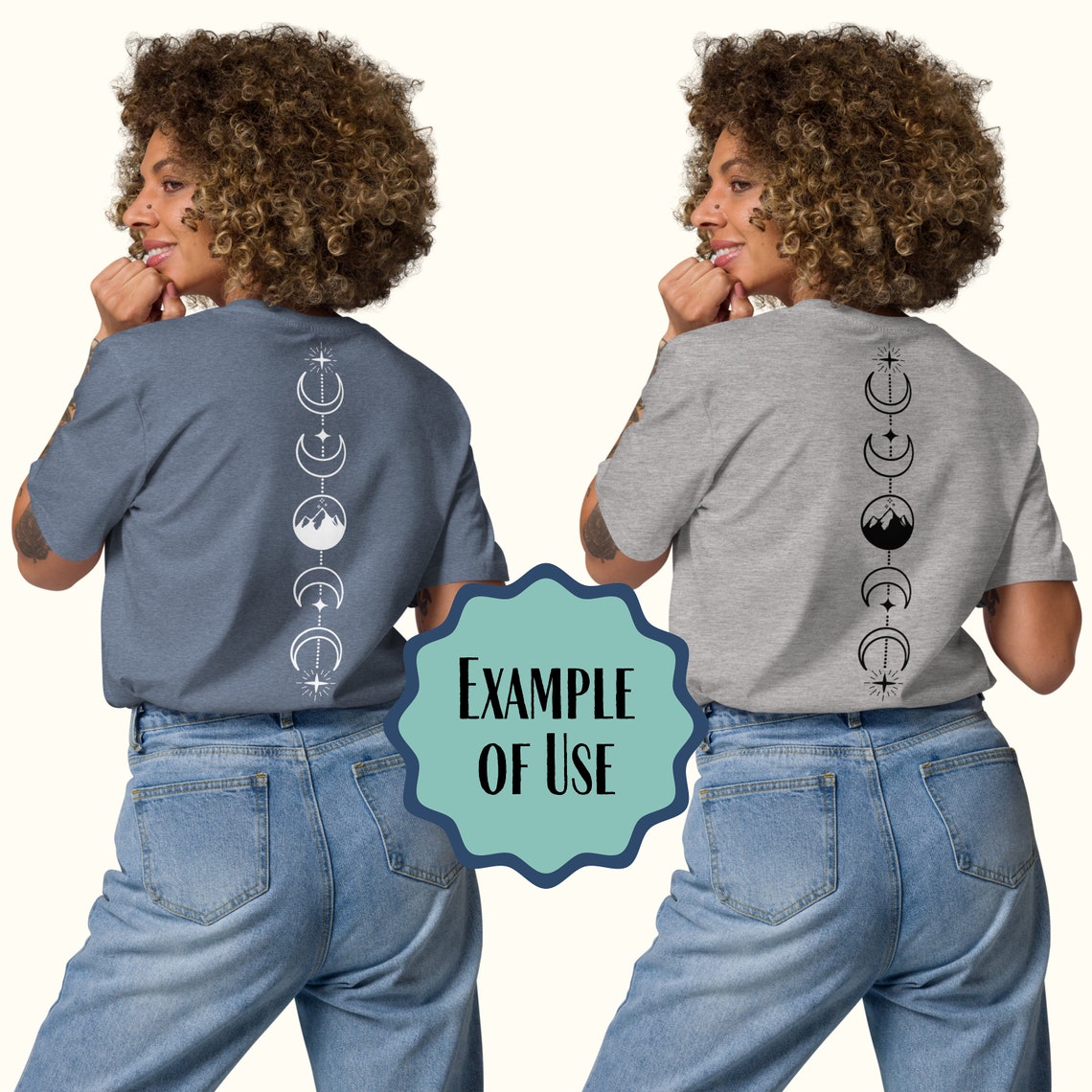 ACOTAR SVG PNG Set Feyre Archeron Moon Phase Back Tattoo - Etsy Australia