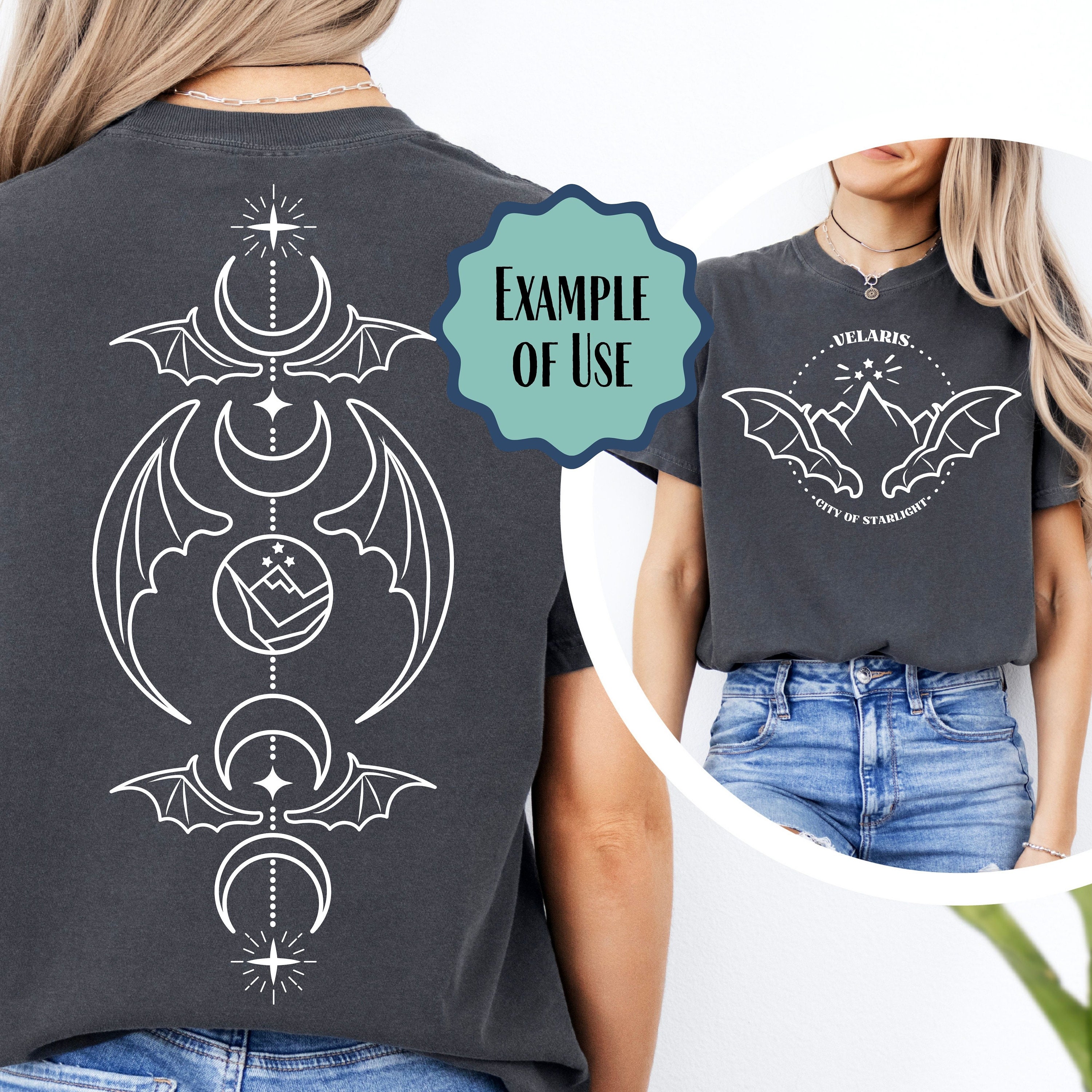 ACOTAR SVG PNG Bundle, Velaris, Ramiel, Illyrian Wings, Feyre Archeron ...