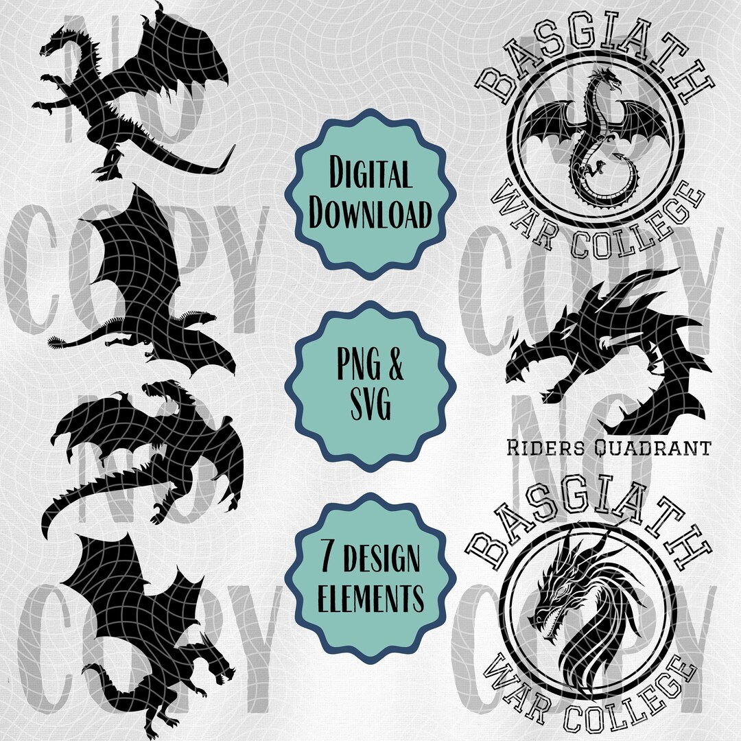 Fourth Wing PNG SVG Bundle, Basgiath War College, Dragon Riders ...