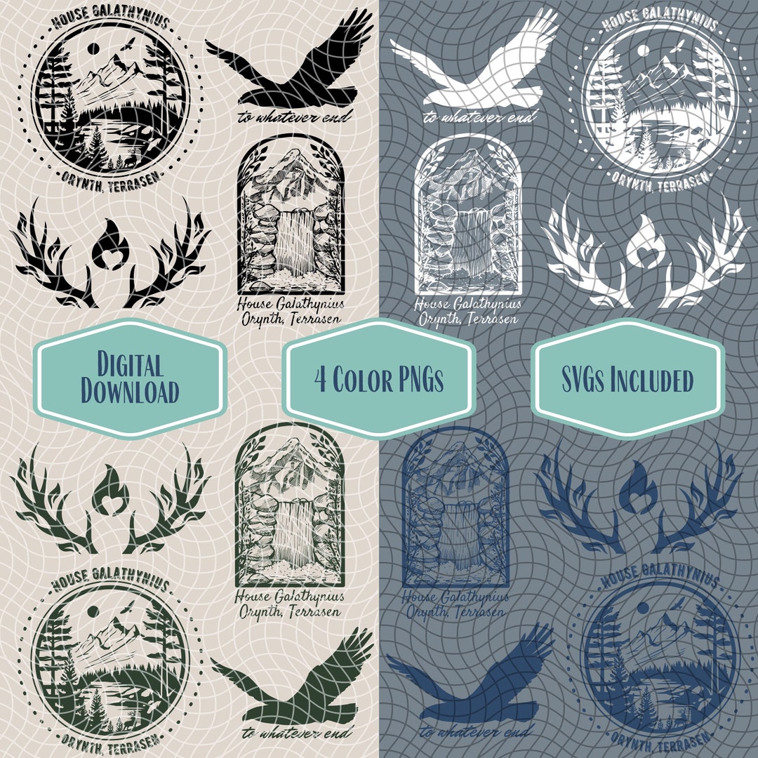 Throne of Glass PNG SVG Bundle, Aelin Galathynius, Orynth Terrasen ...