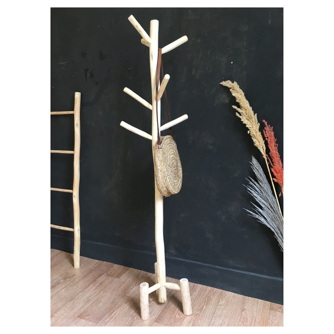 Scandinavian Style Natuel Handmade Coat Rack Caliptus Tree - Etsy