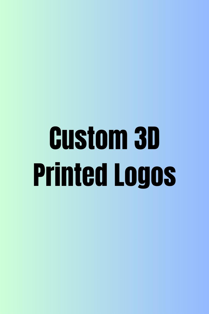 Custom 3D Printed Logos-business Logos, Coasters, Bag Tags, Sports ...